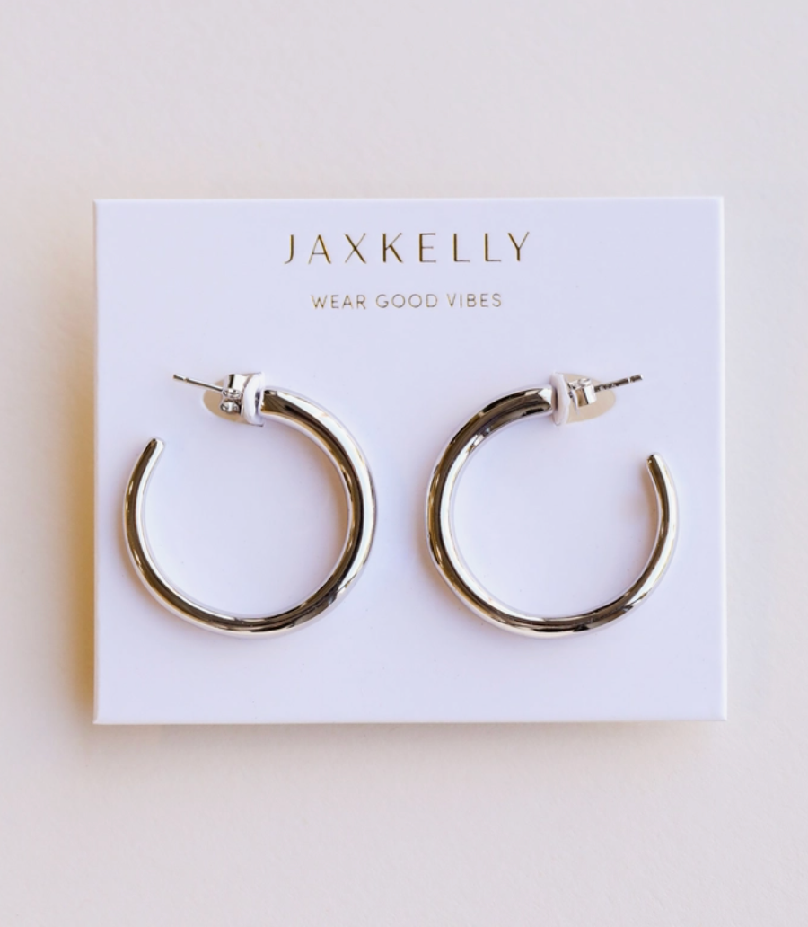 Everyday Silver Hoop - Medium – Common Deer