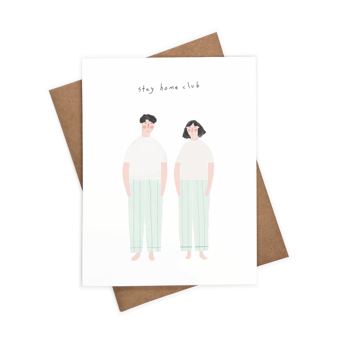 Stay Home Club Card - ie1 - Common Deer