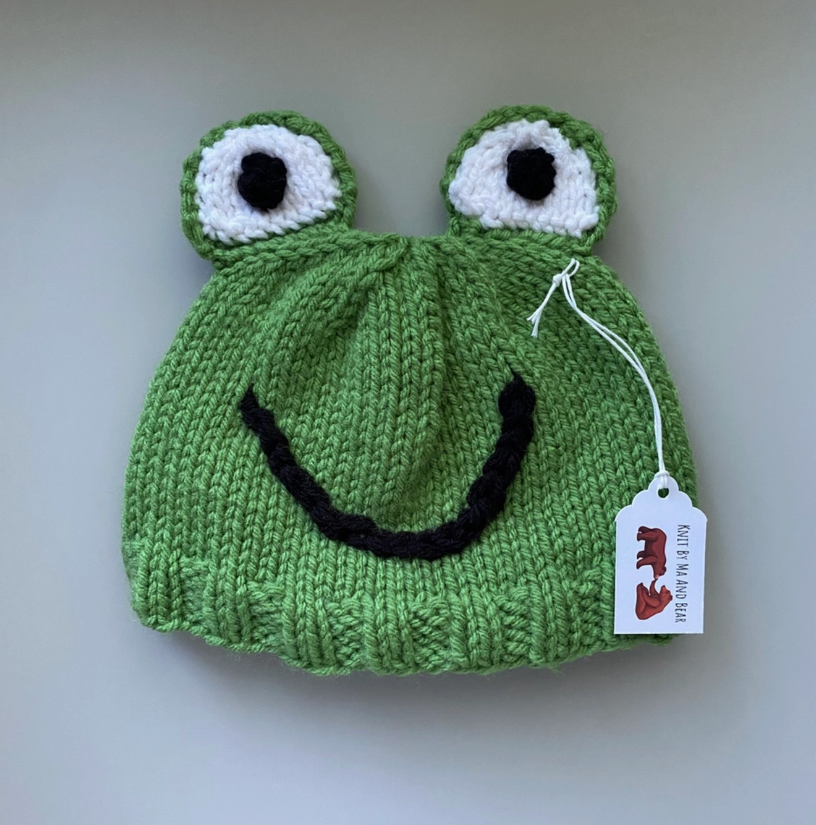 Hand-Knit Frog Hat – Common Deer