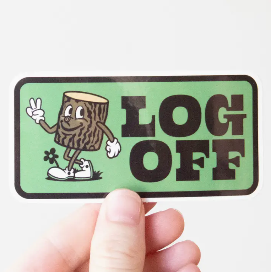 Log Off Sticker – Common Deer