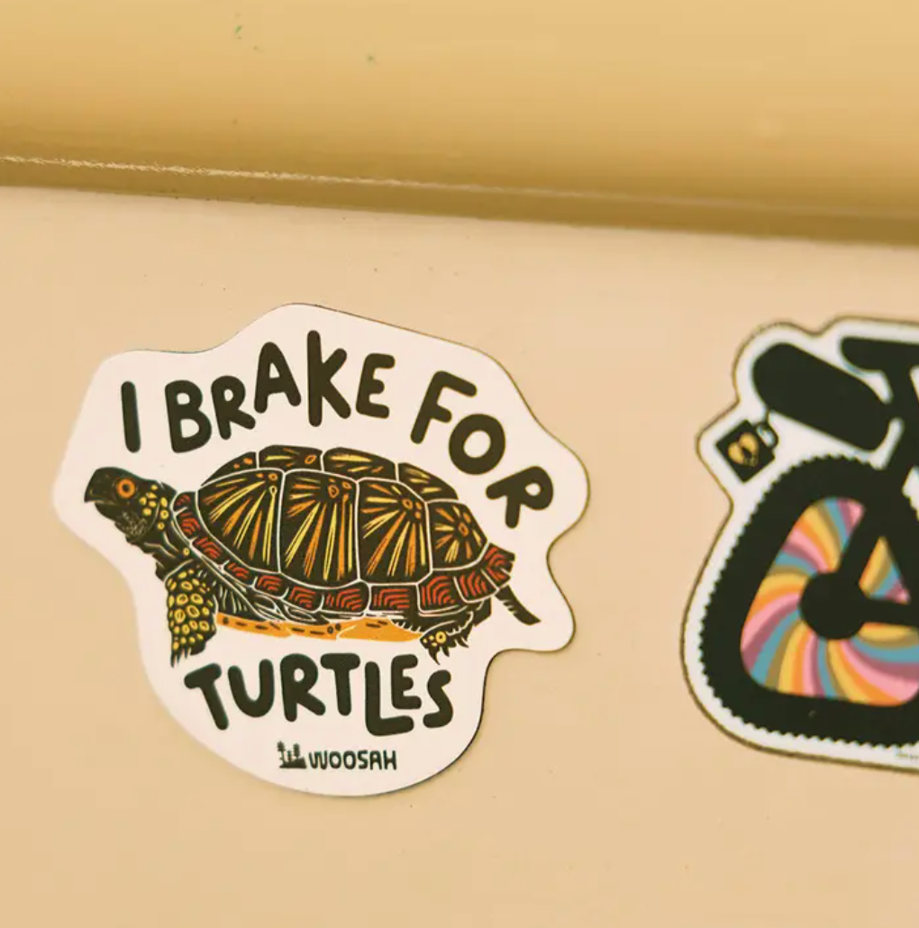 I Brake For Turtles Magnet – Common Deer