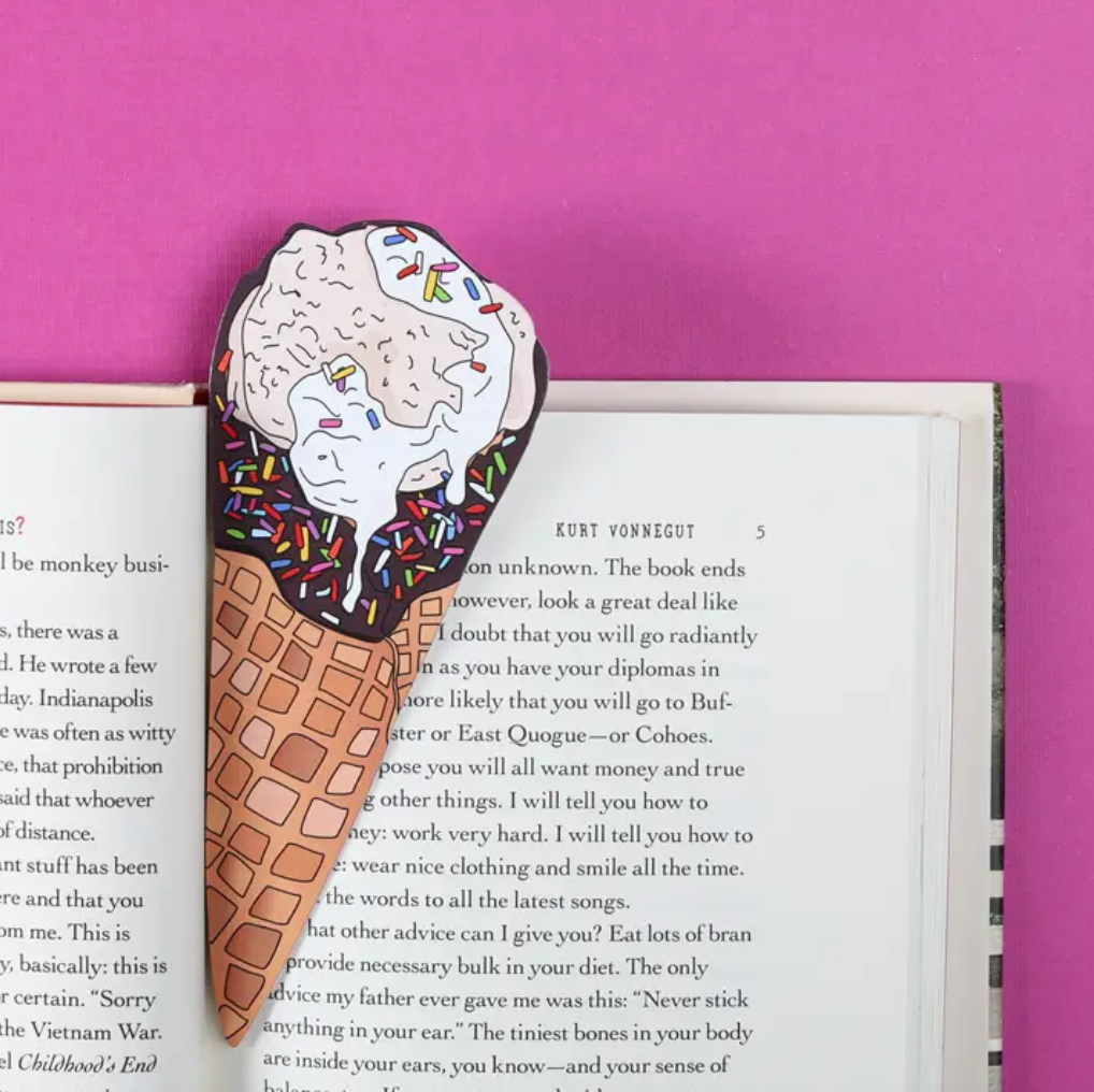 Ice Cream Die Cut Bookmark - Common Deer