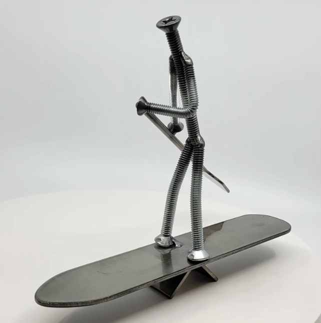 Welded Metal Paddle Boarder – Common Deer