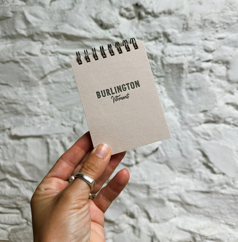 Mini Spiral Bound Jotter Burlington Notebook - Morning Fog – Common Deer