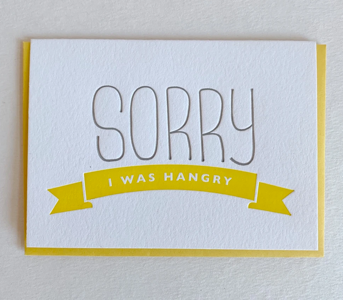 Sorry I Was Hangry Card - DP3 – Common Deer