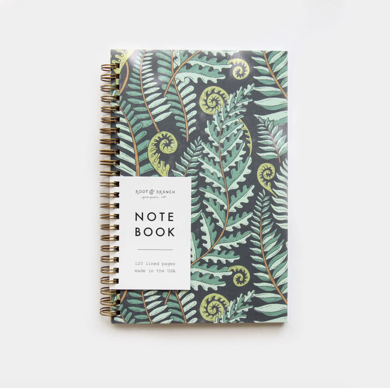 Spiral Notepad - Forest Fern - Common Deer